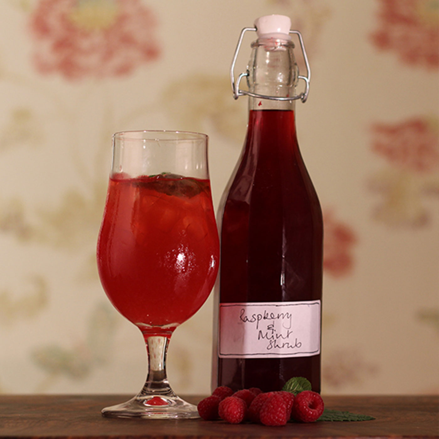 Raspberry & Mint Shrub | Apple Cyder Vinegar Recipe | Aspall